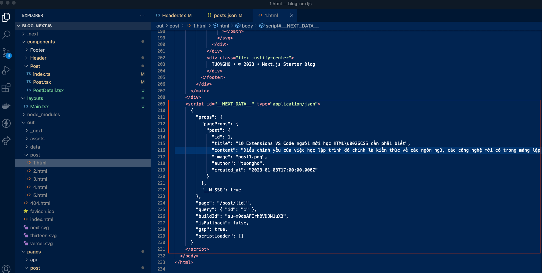 BUILD BLOG ĐƠN GIẢN - NextJS Phần 3 - MarketEnterprise Vietnam